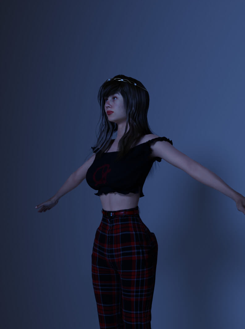 Beautiful Asian Girl - Free 3D Model by Signature Studio