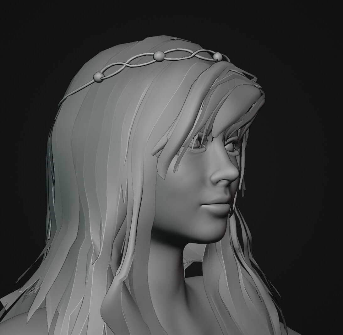 Beautiful Asian Girl - Free 3D Model by Signature Studio