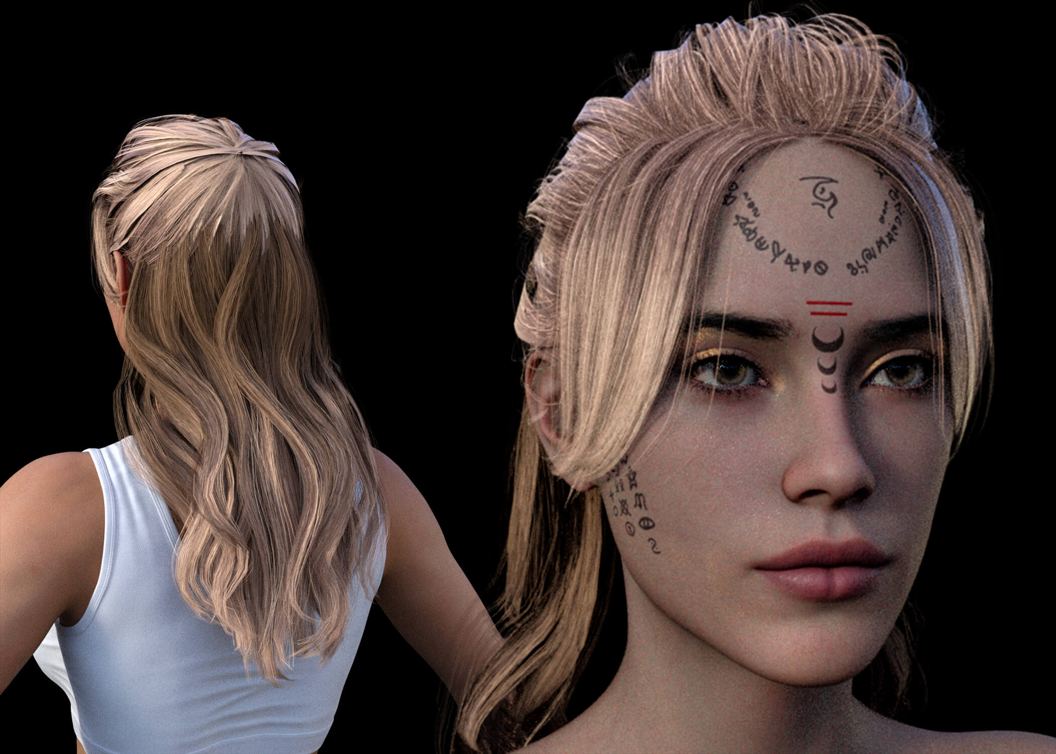 Chloe Hair for Genesis 8, 8.1 and 9 - Daz Content by Signature Studio