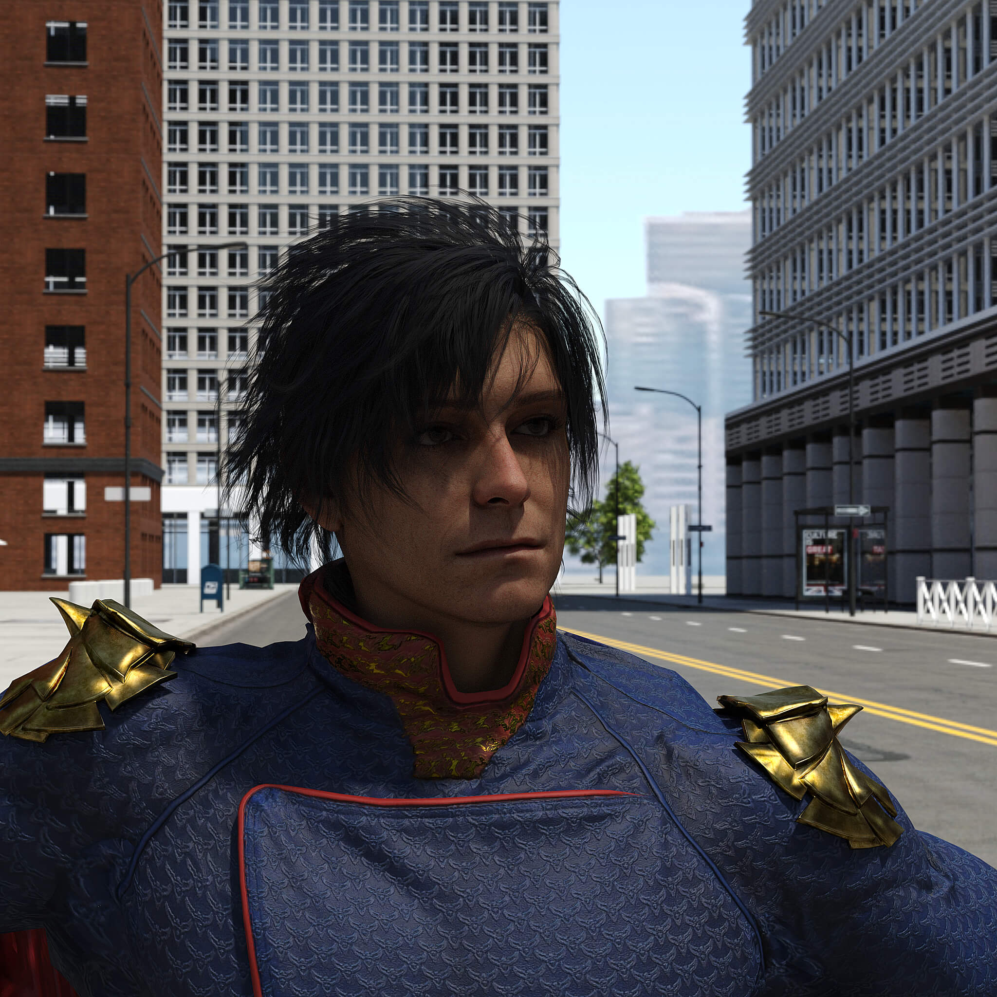 Clive Rosfield Hairs & Beard for G8, 8.1 & 9 Male - Daz Content by Signature Studio