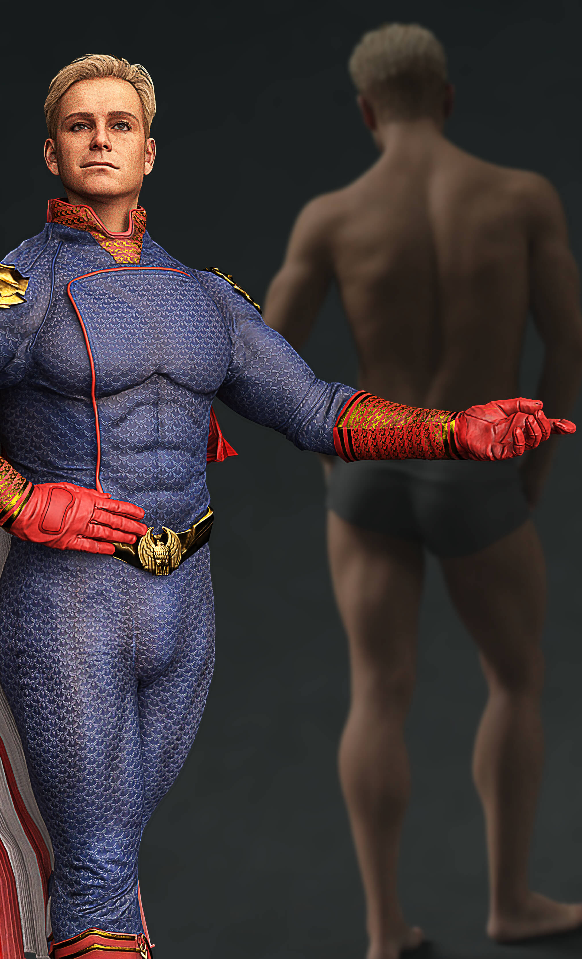 Homelander Character & Hairs for G9 - Daz Content by Signature Studio