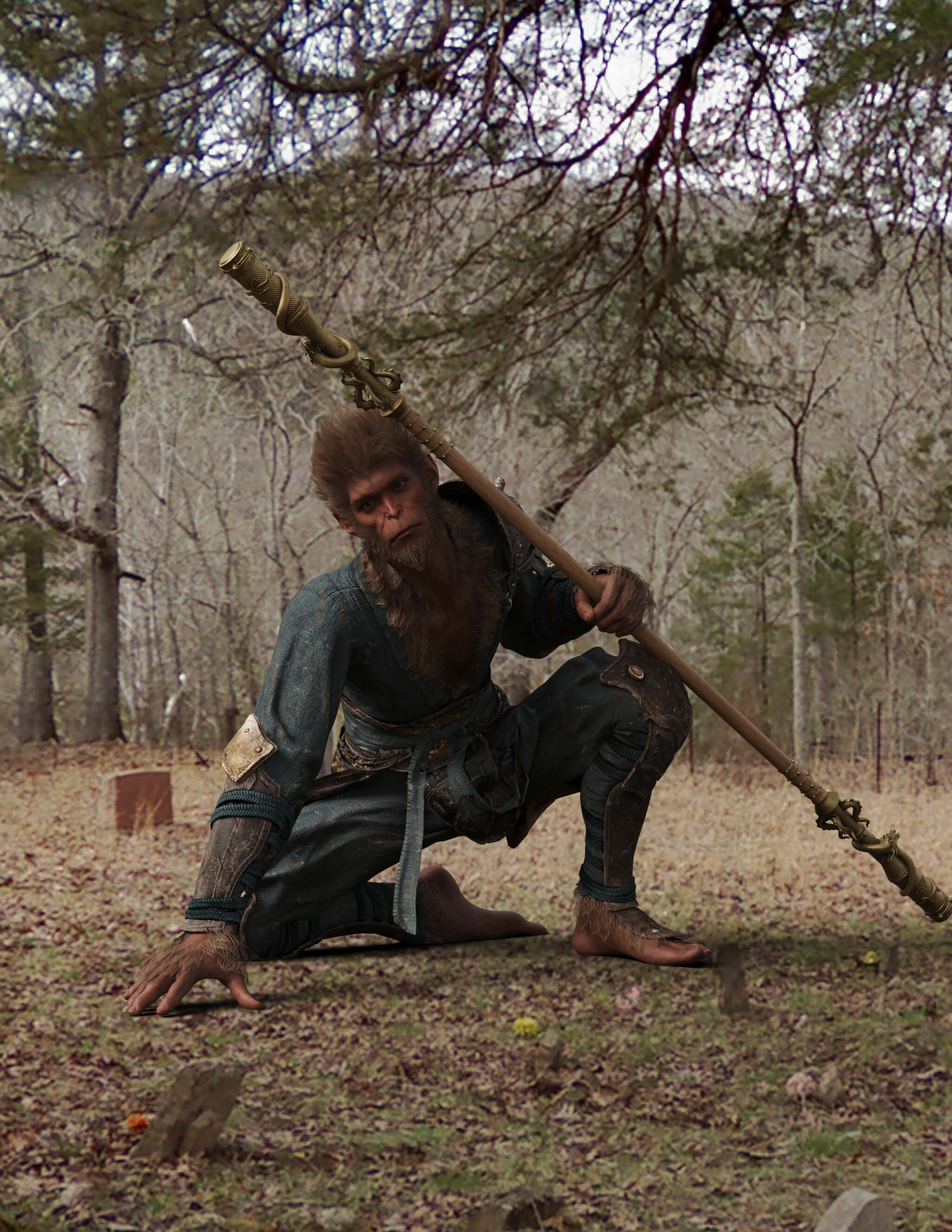 D-Force Wukong Outfit and Furr for G8, 8.1 & 9 Daz Content by Signature ...