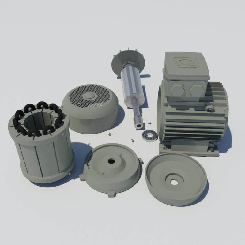 Electric Motor - 3D Model by Siio