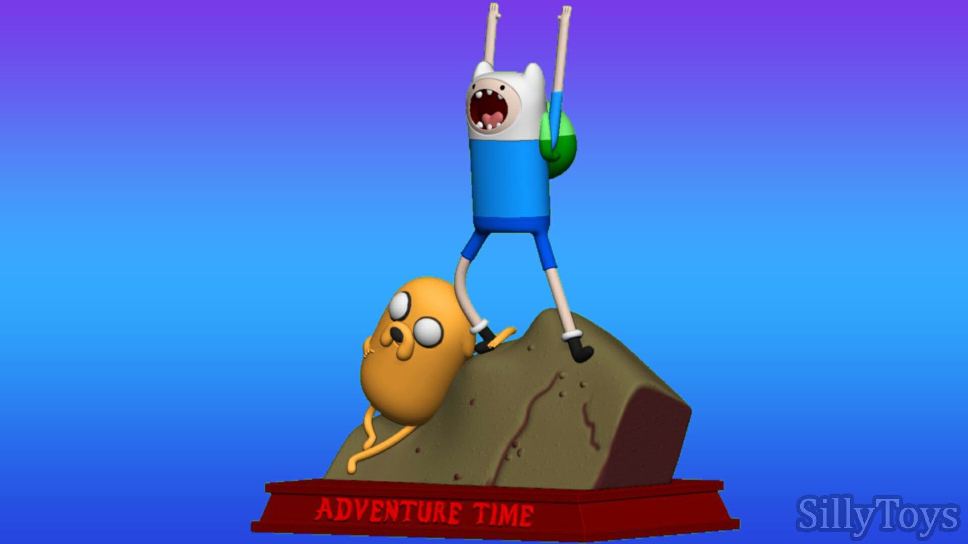 Adventure Time Opening Diorama - 3D Model by SillyToys
