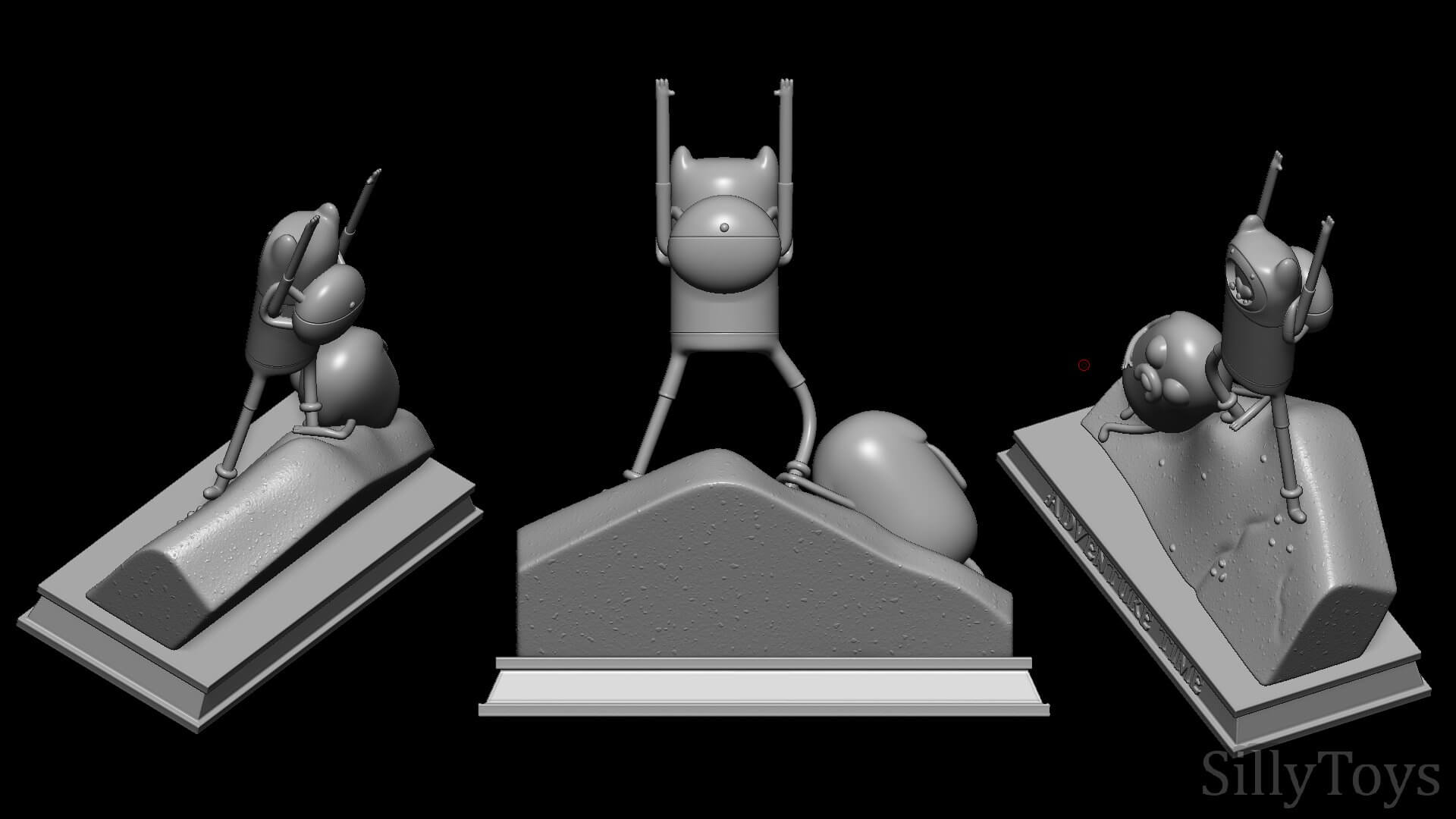 Adventure Time Opening Diorama - 3D Model by SillyToys