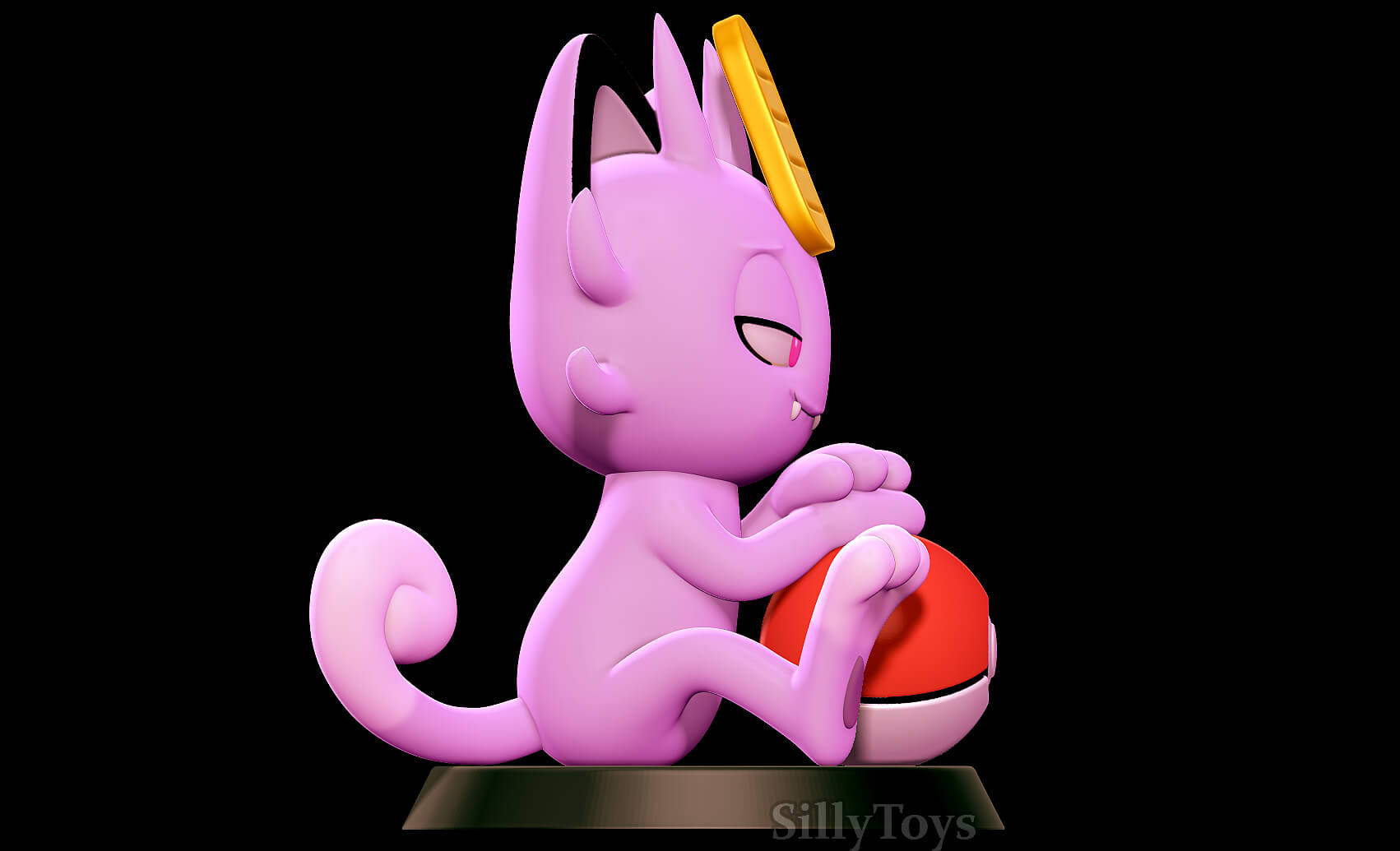 Alolan Meowth - Pokemon 3D Print Model by SillyToys