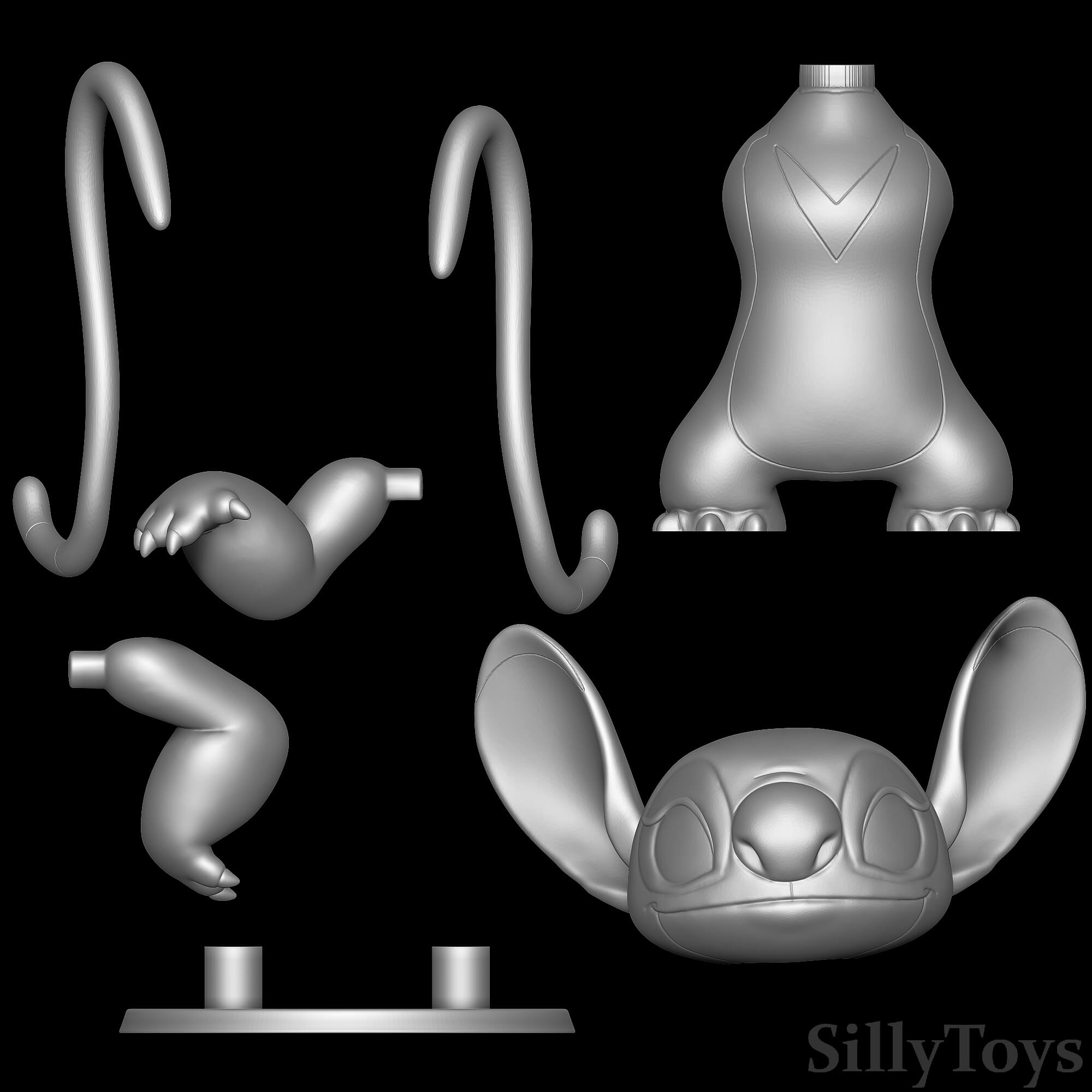 Angel - Lilo and Stitch 3D Model by SillyToys