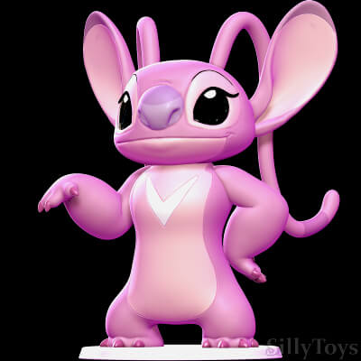 Angel - Lilo and Stitch 3D Model by SillyToys