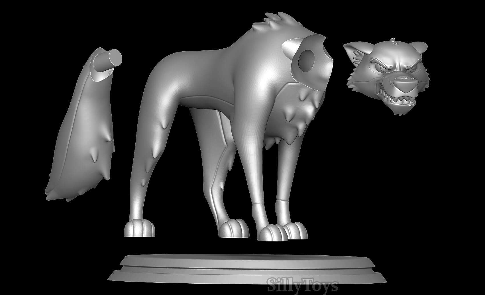 Angry Balto - Balto 3D Model by SillyToys