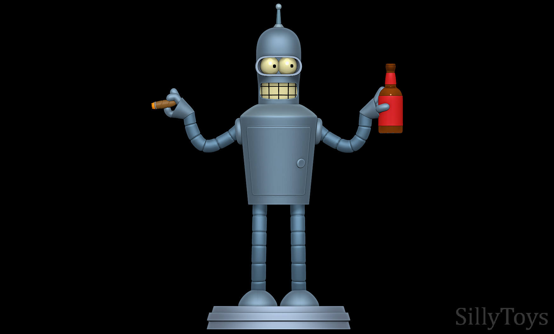 Bender Bending Rodriguez - 3D Model by SillyToys