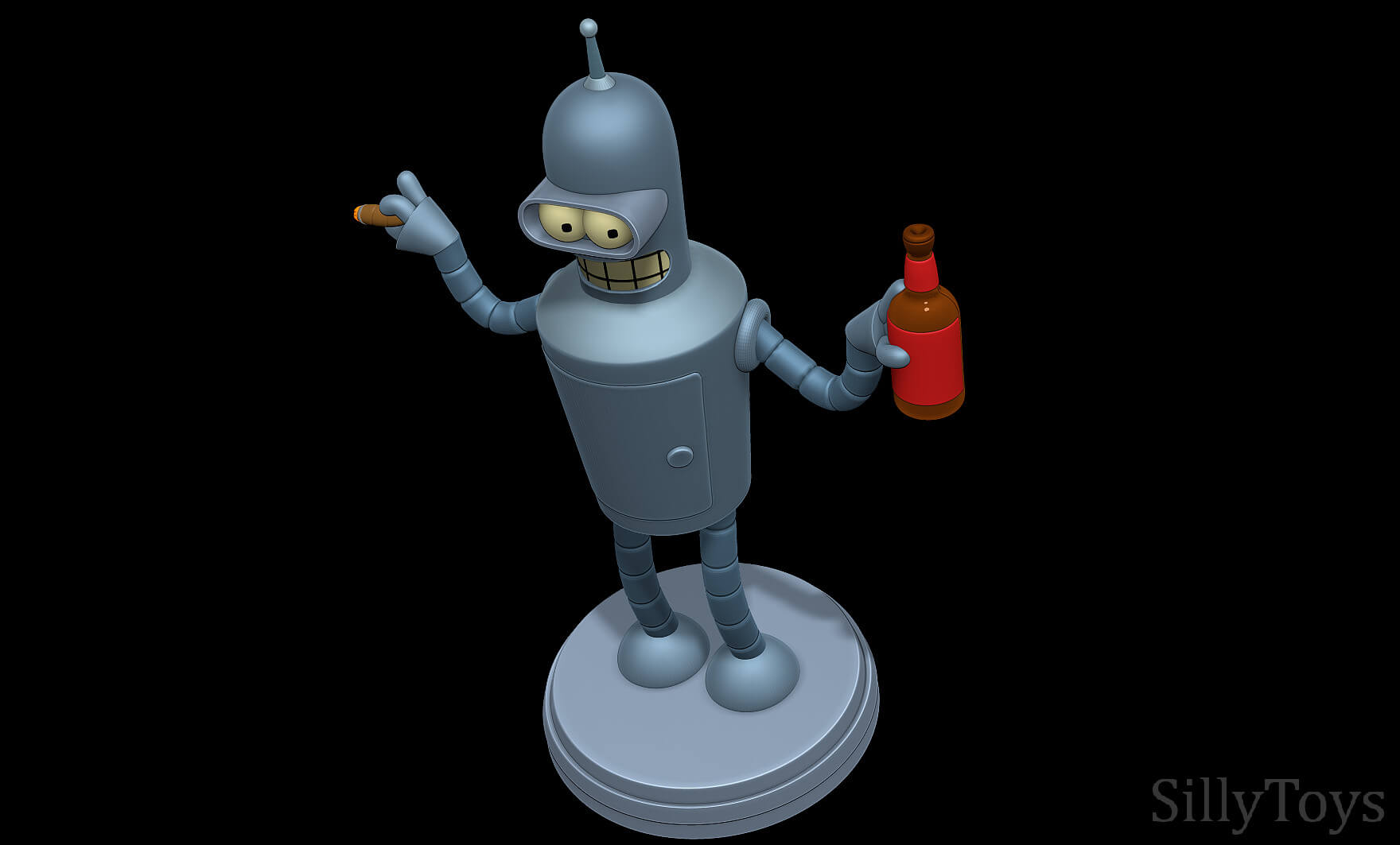 Bender Bending Rodriguez - 3D Model by SillyToys