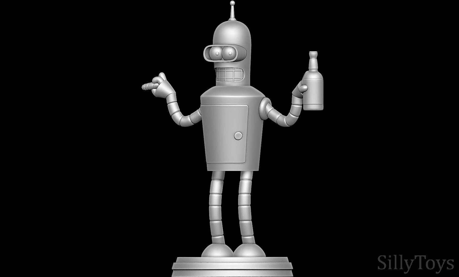 Bender Bending Rodriguez - 3D Model by SillyToys
