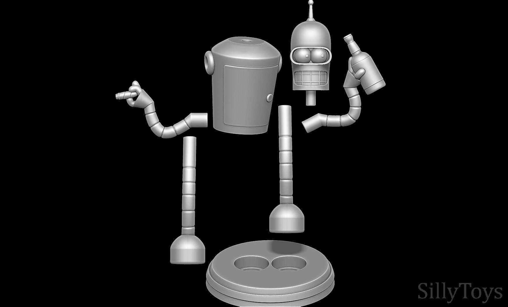 Bender Bending Rodriguez - 3D Model by SillyToys