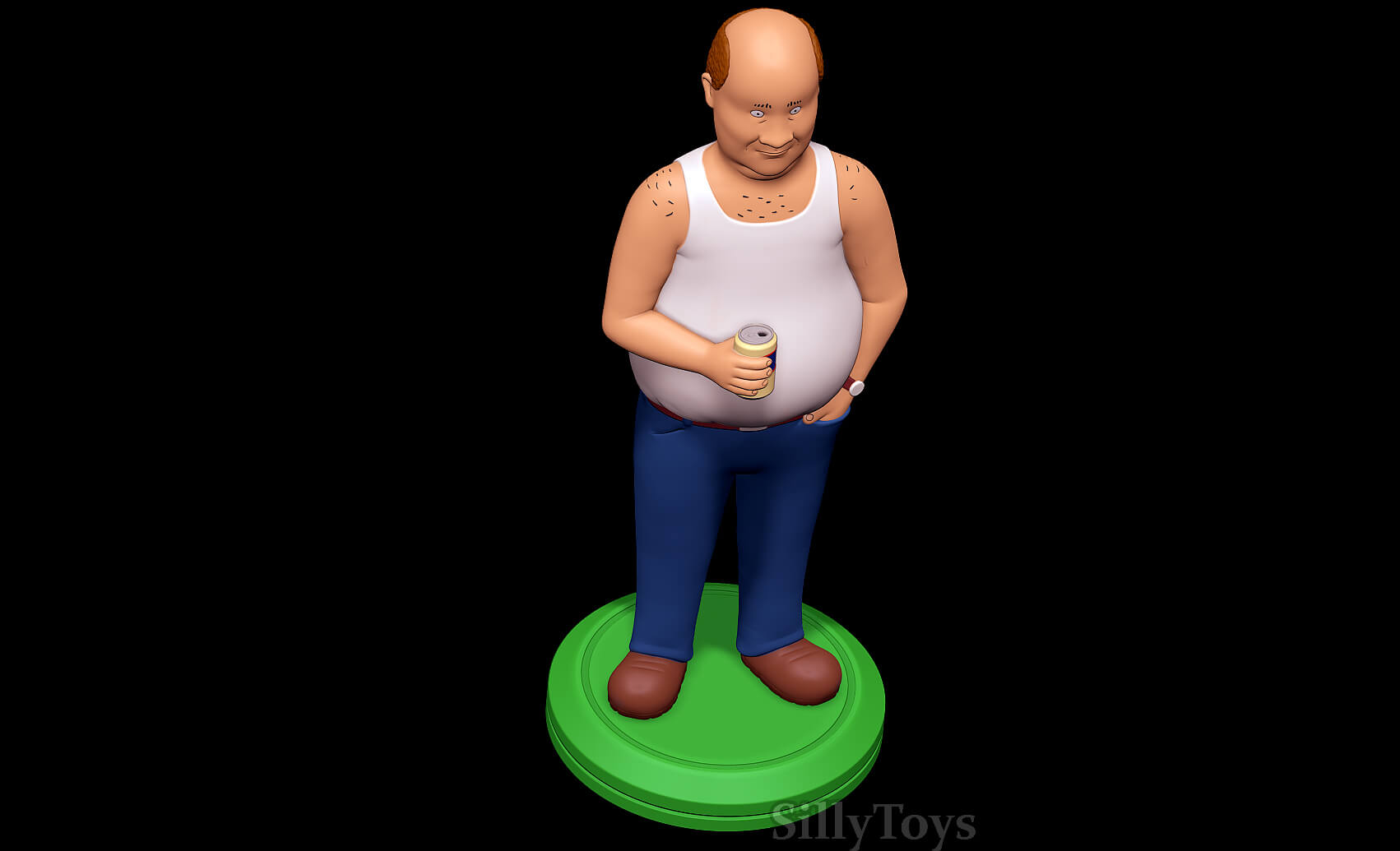 Bill Dauterive - King of The Hill 3D Model by SillyToys