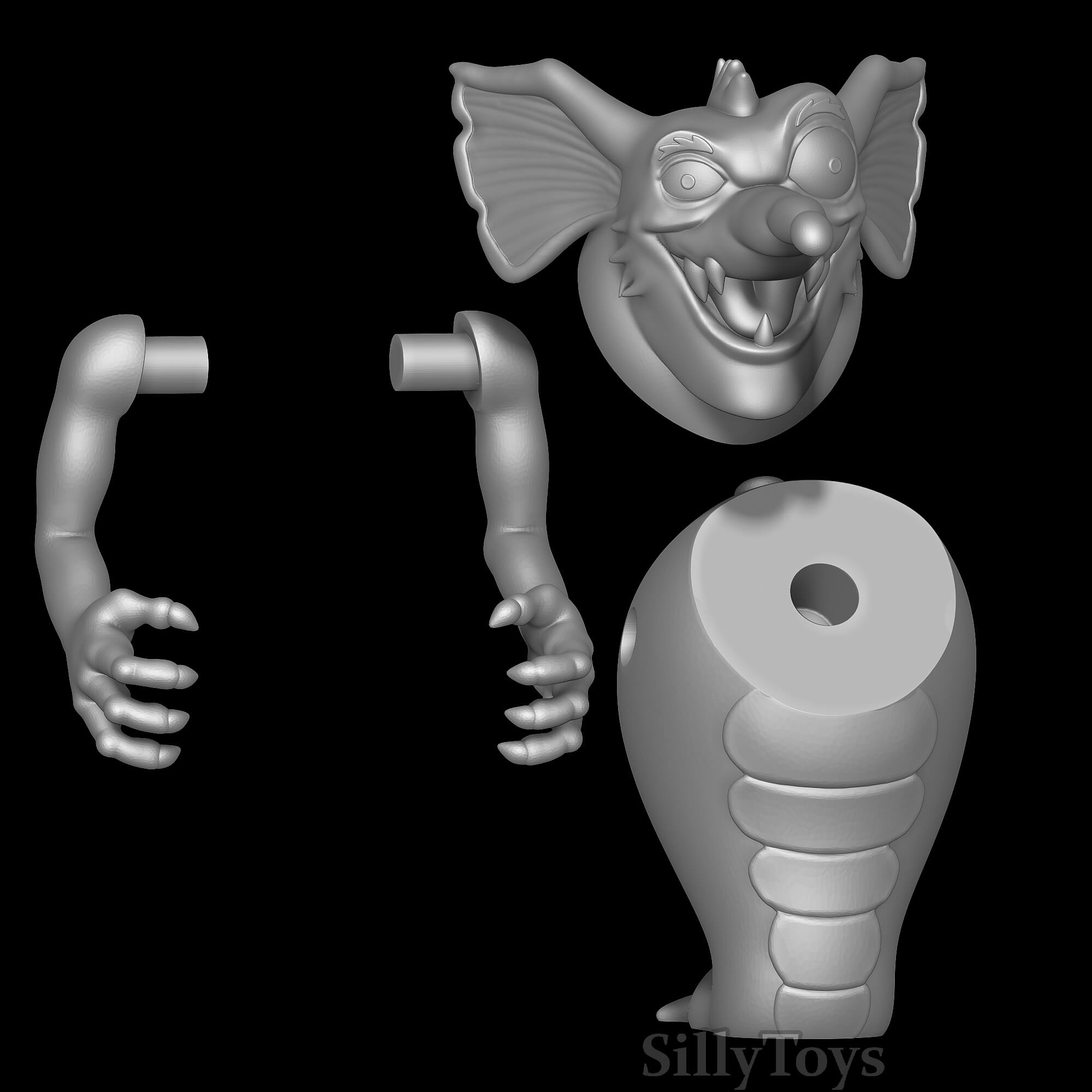 Brat-A-Rat - Filmation's Ghostbusters 3D Print Model by SillyToys