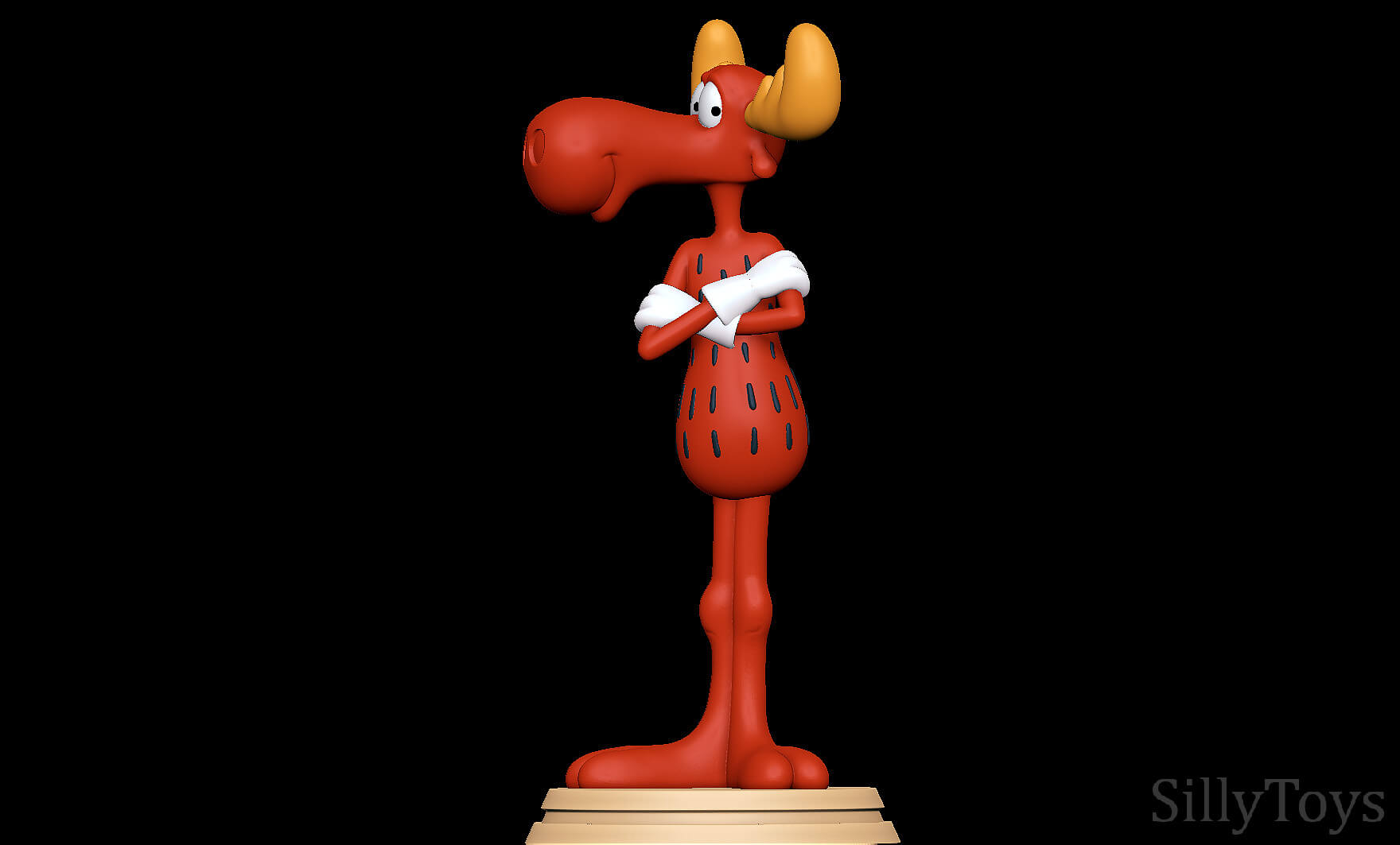 Bullwinkle J. Moose - 3D Print Model by SillyToys