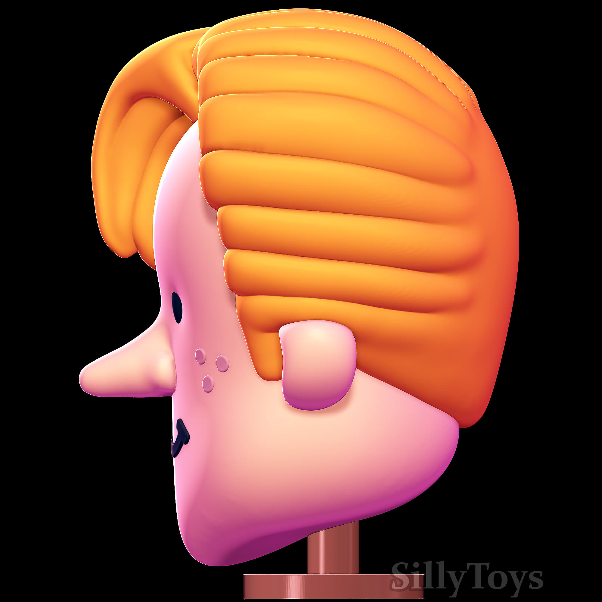 Conan O'brien Head - 3D Model by SillyToys