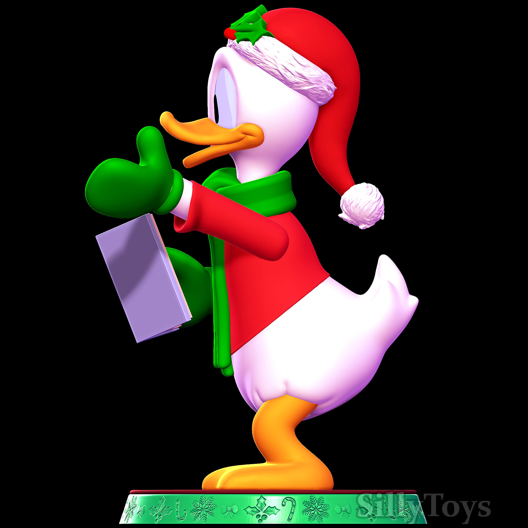 Donald Duck Christmas - 3D Model by SillyToys