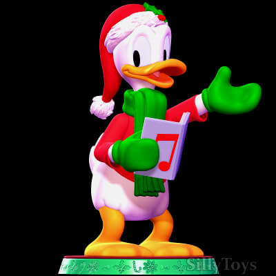 Donald Duck Christmas - 3D Model by SillyToys