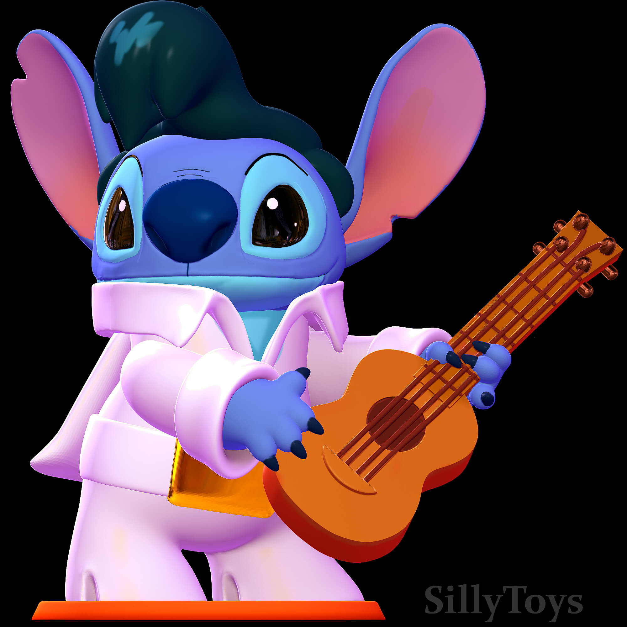 Elvis Stitch - Lilo and Stitch 3D Model by SillyToys