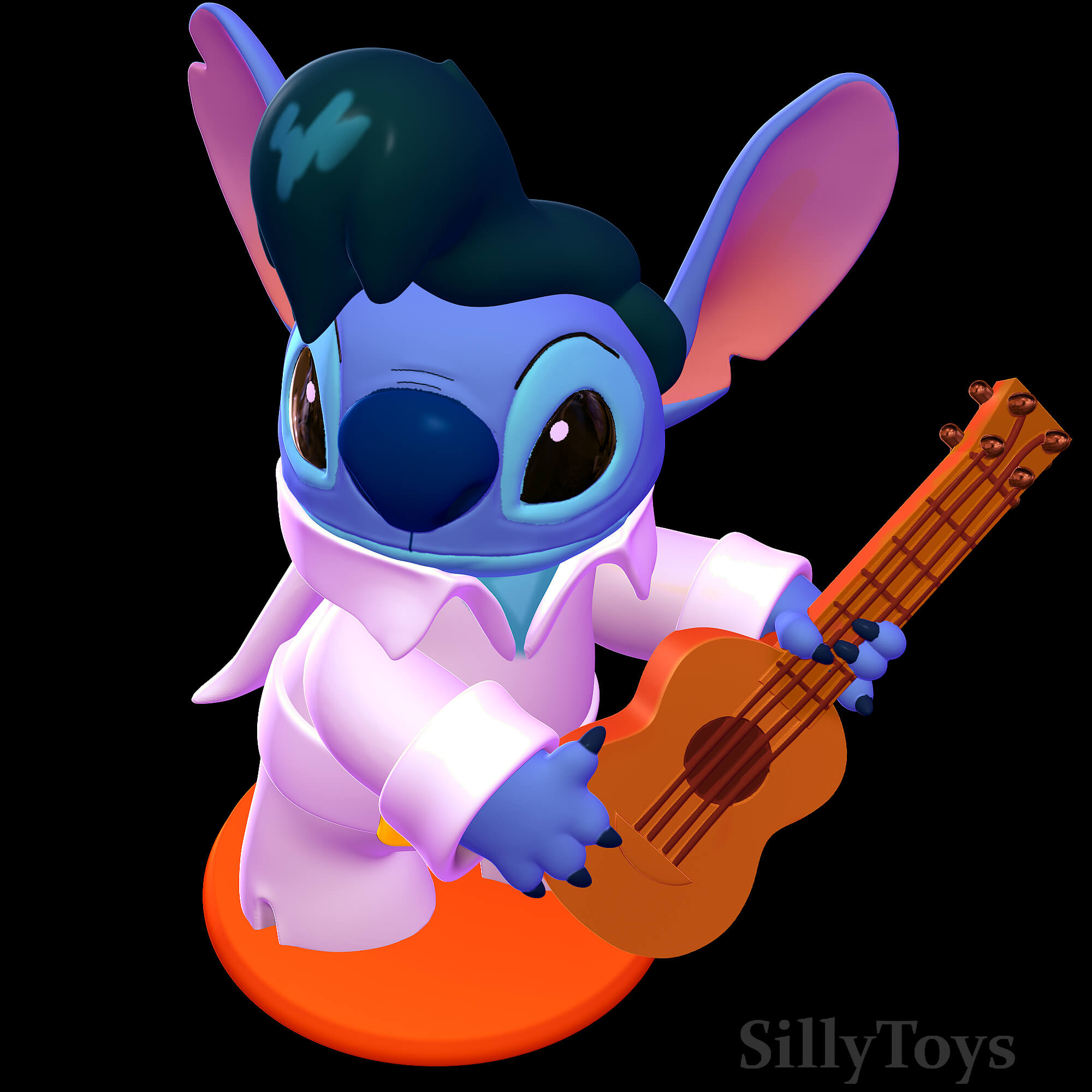 Elvis Stitch - Lilo and Stitch 3D Model by SillyToys