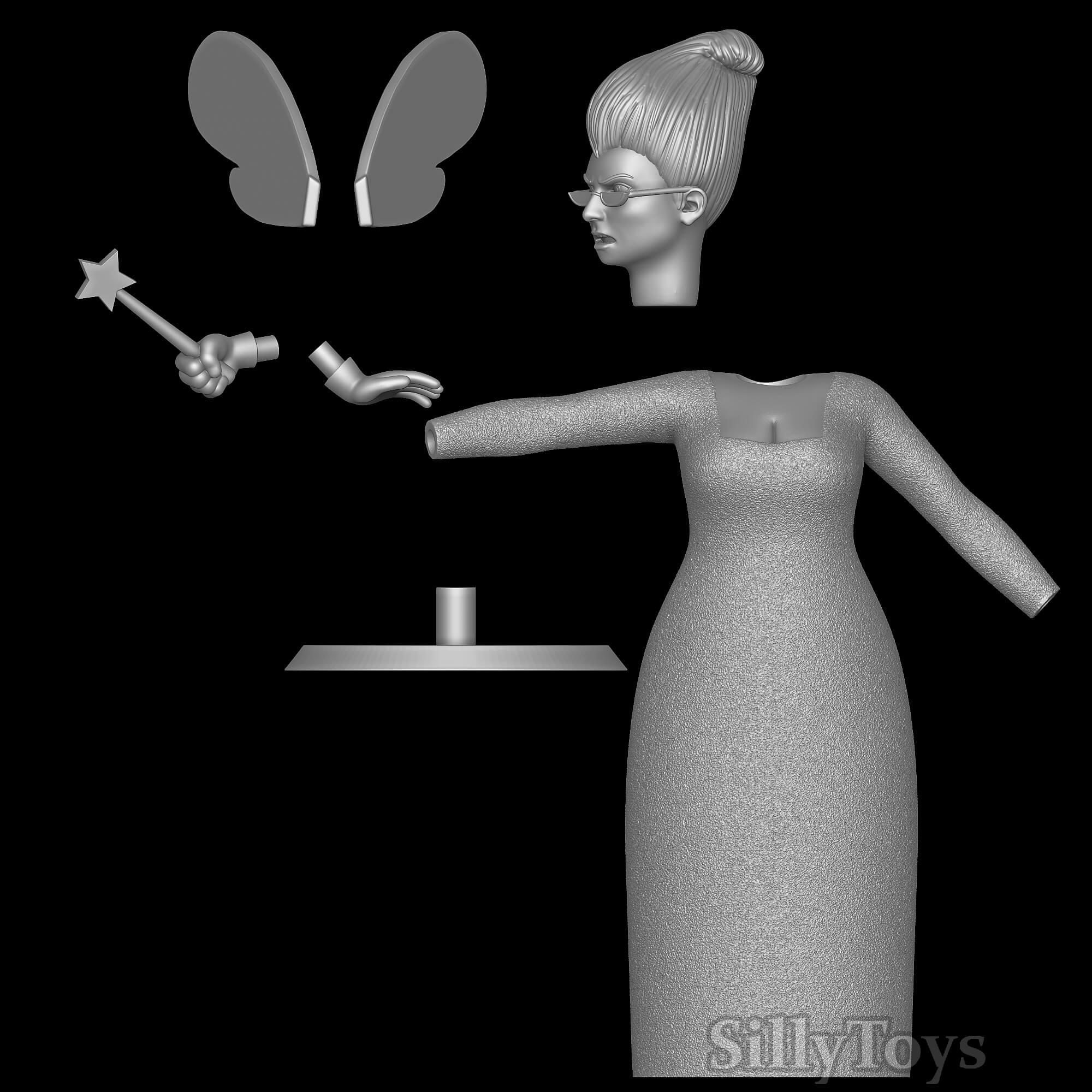 Fairy Godmother - Shrek 3D Print Model by SillyToys