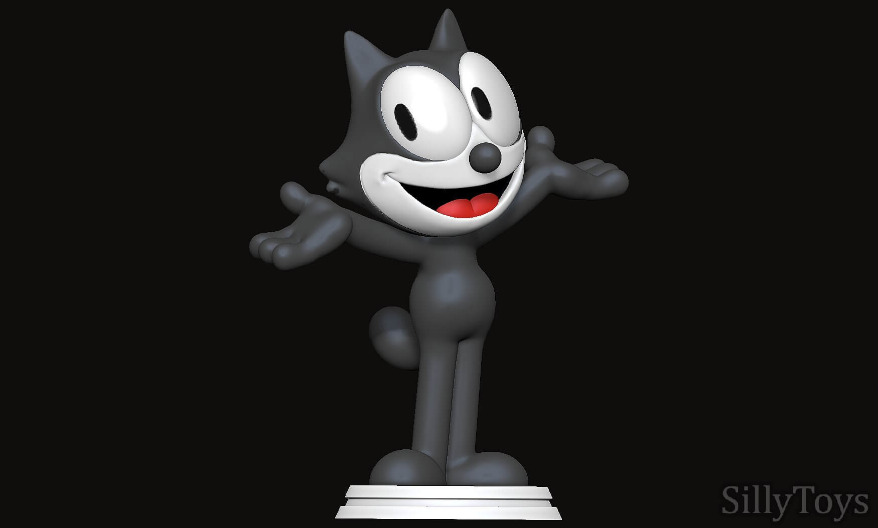 Felix The Cat - 3D Model by SillyToys