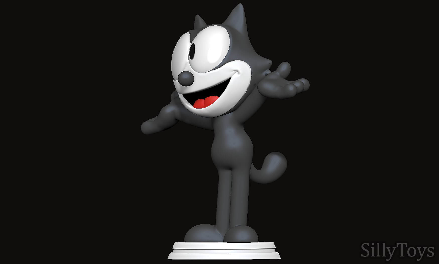 Felix The Cat - 3D Model by SillyToys