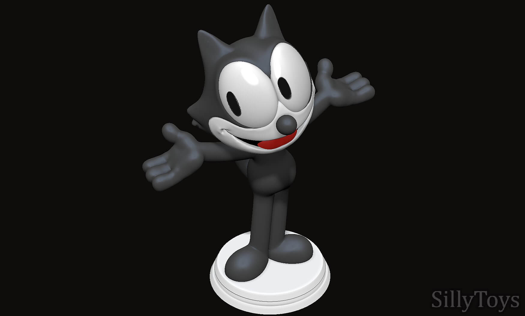Felix The Cat - 3D Model by SillyToys