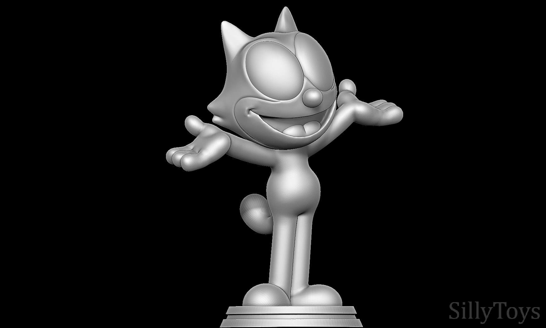 Felix The Cat - 3D Model by SillyToys