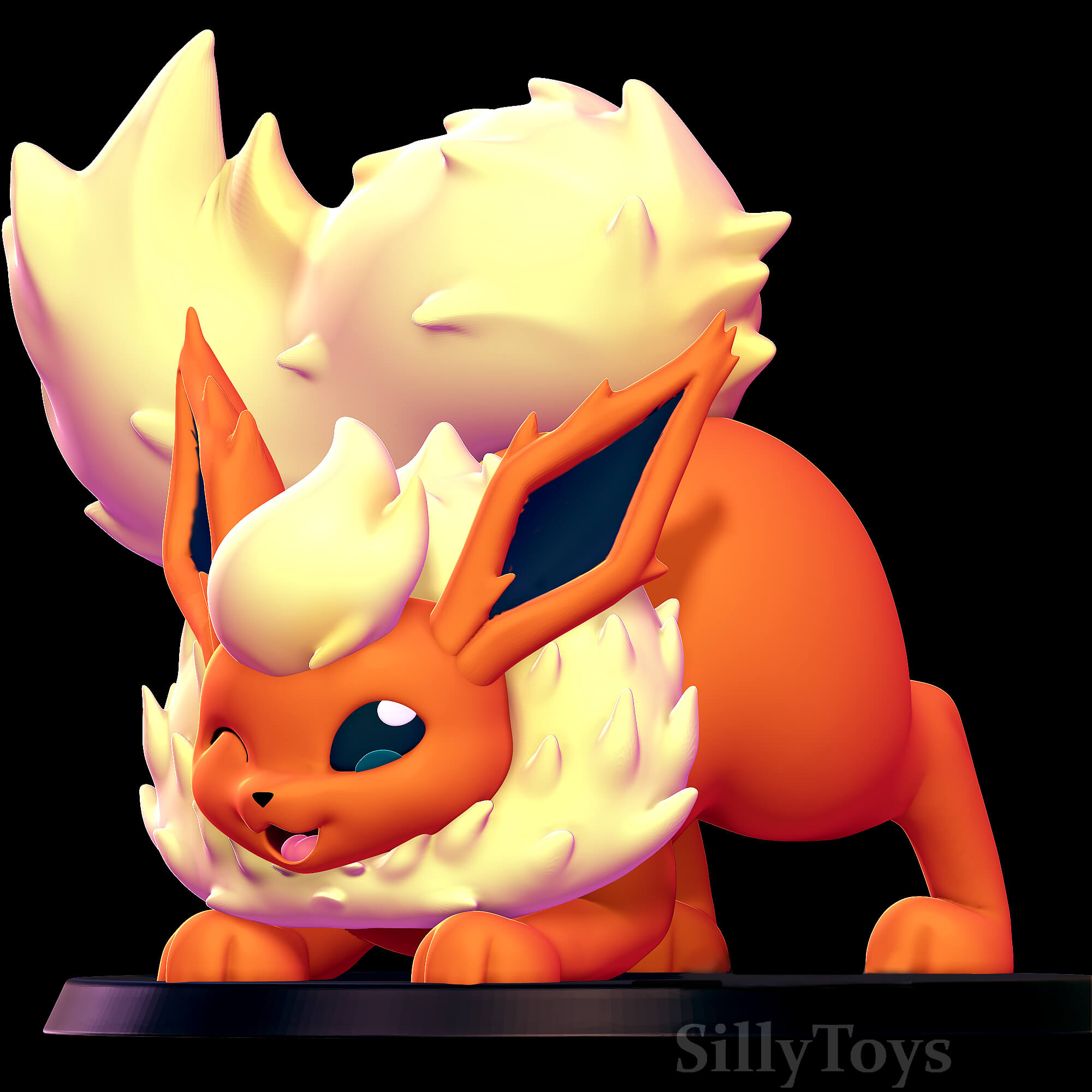 Flareon - Pokémon 3D Model by SillyToys