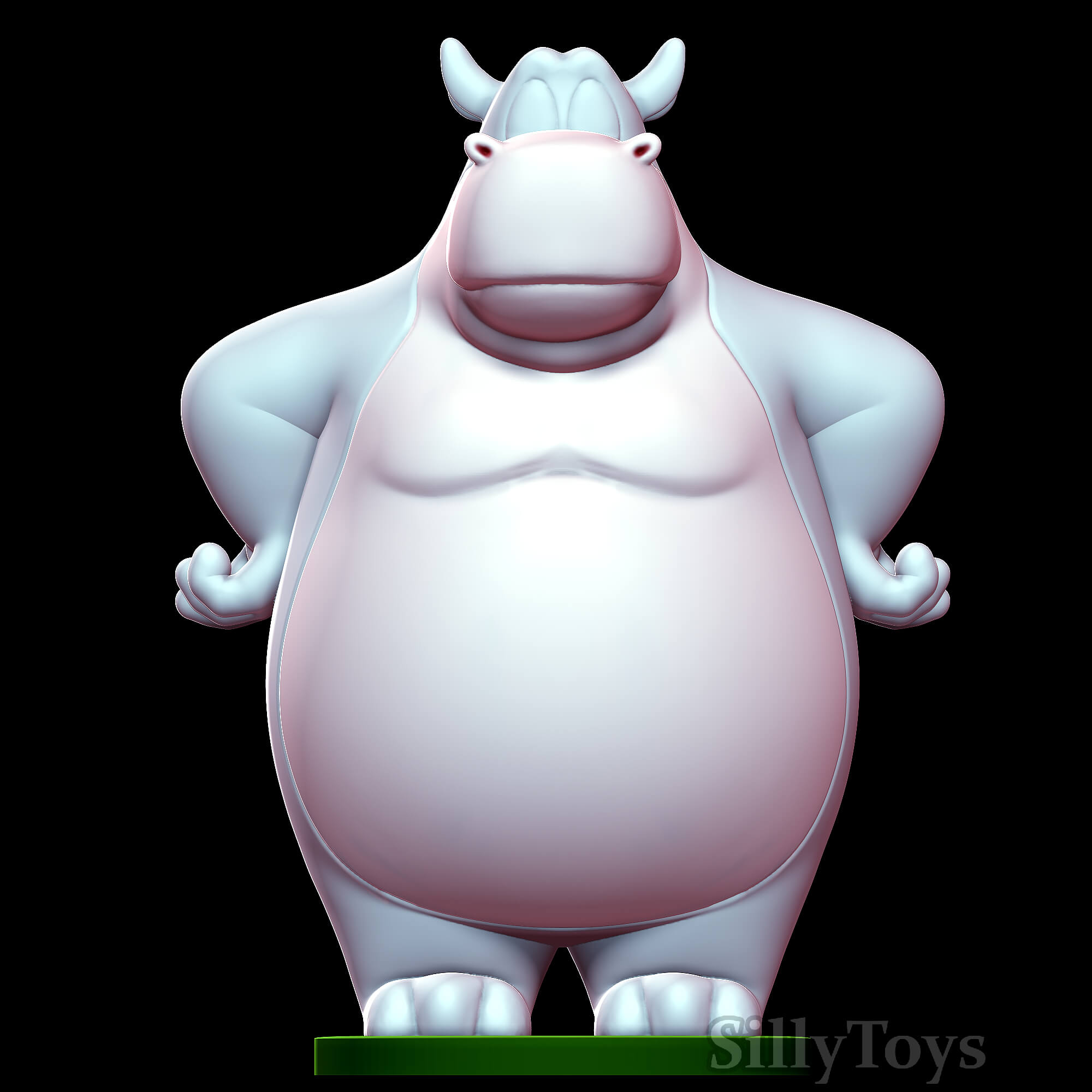 Flavio Hippo - Animaniacs 3D Model by SillyToys