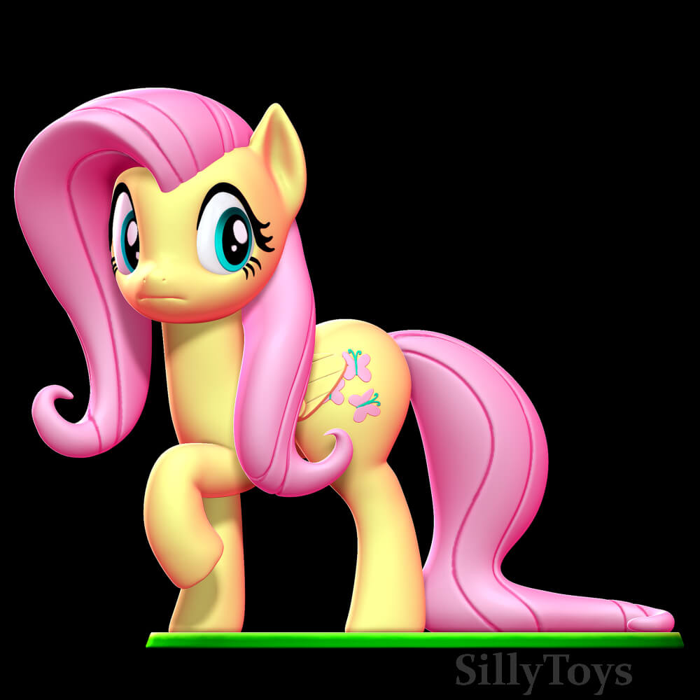 Fluttershy - My Little Pony: Friendship Is Magic 3D Model by SillyToys