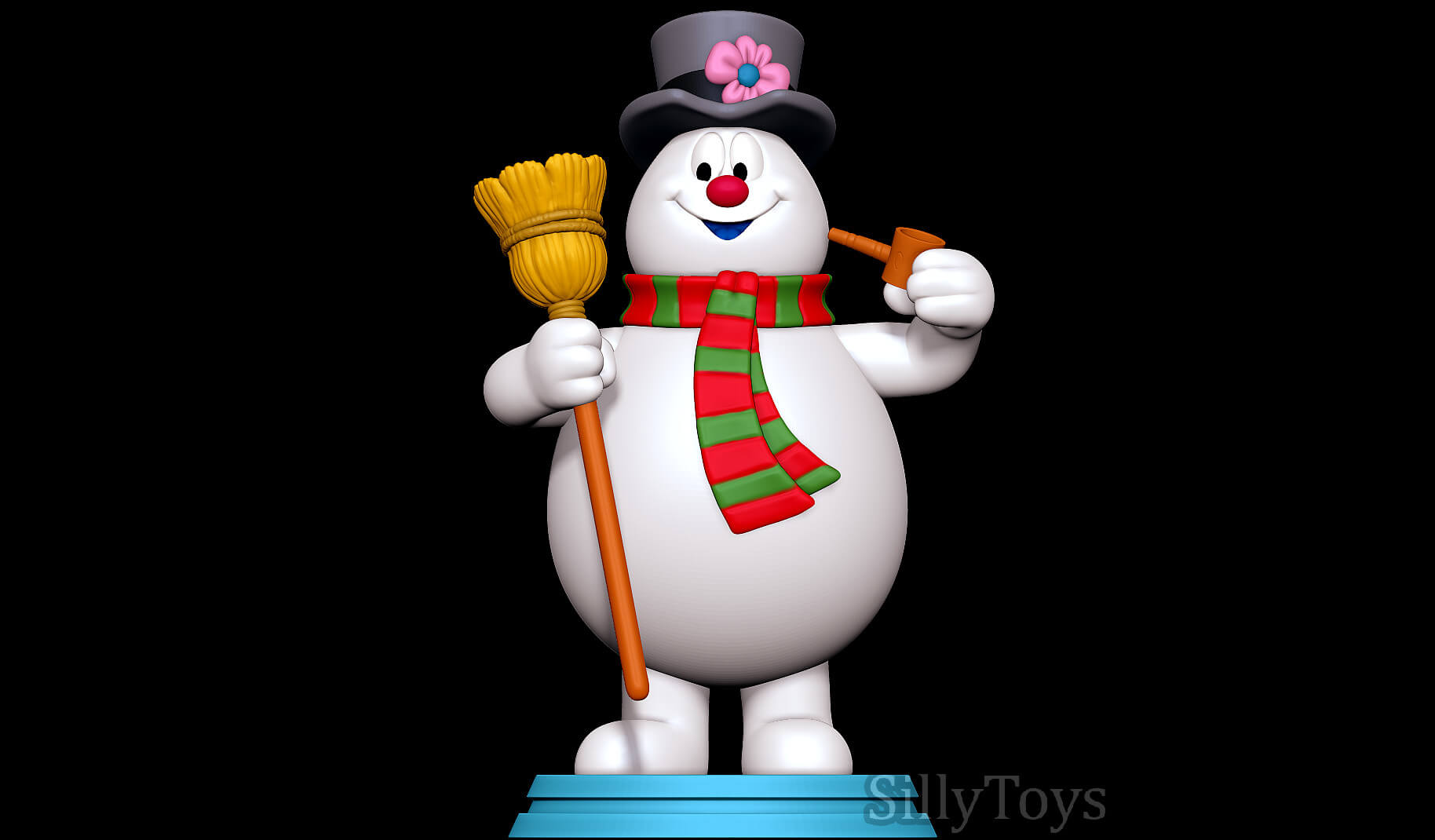 Frosty The Snowman - 3D Model by SillyToys
