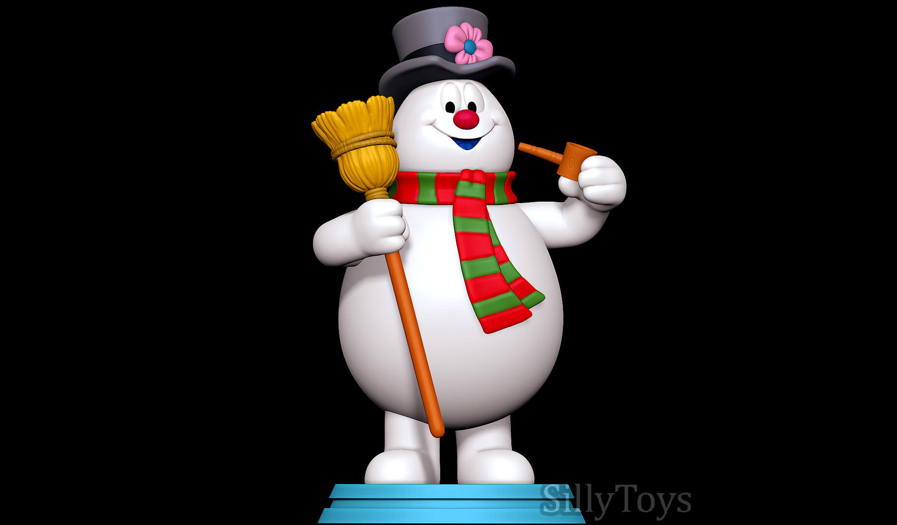 Frosty The Snowman - 3D Model by SillyToys