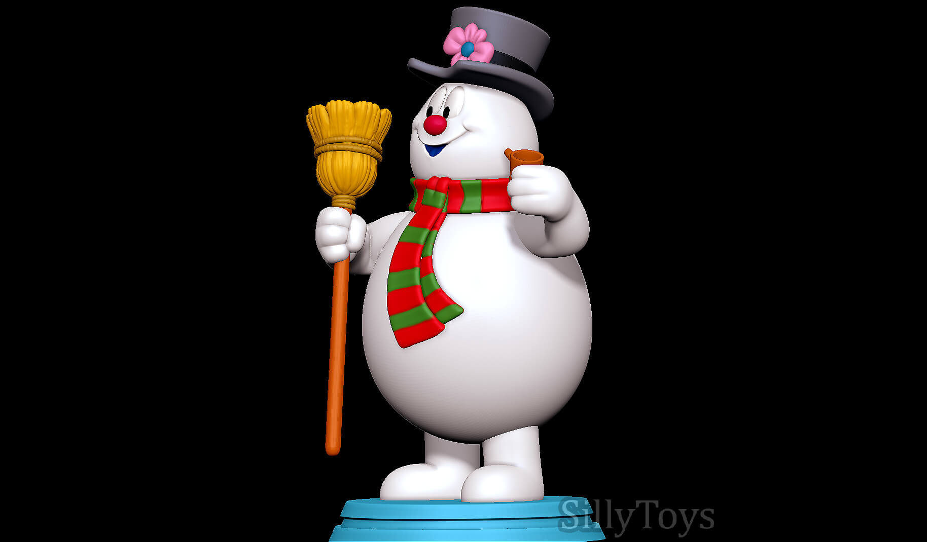 Frosty The Snowman - 3D Model by SillyToys