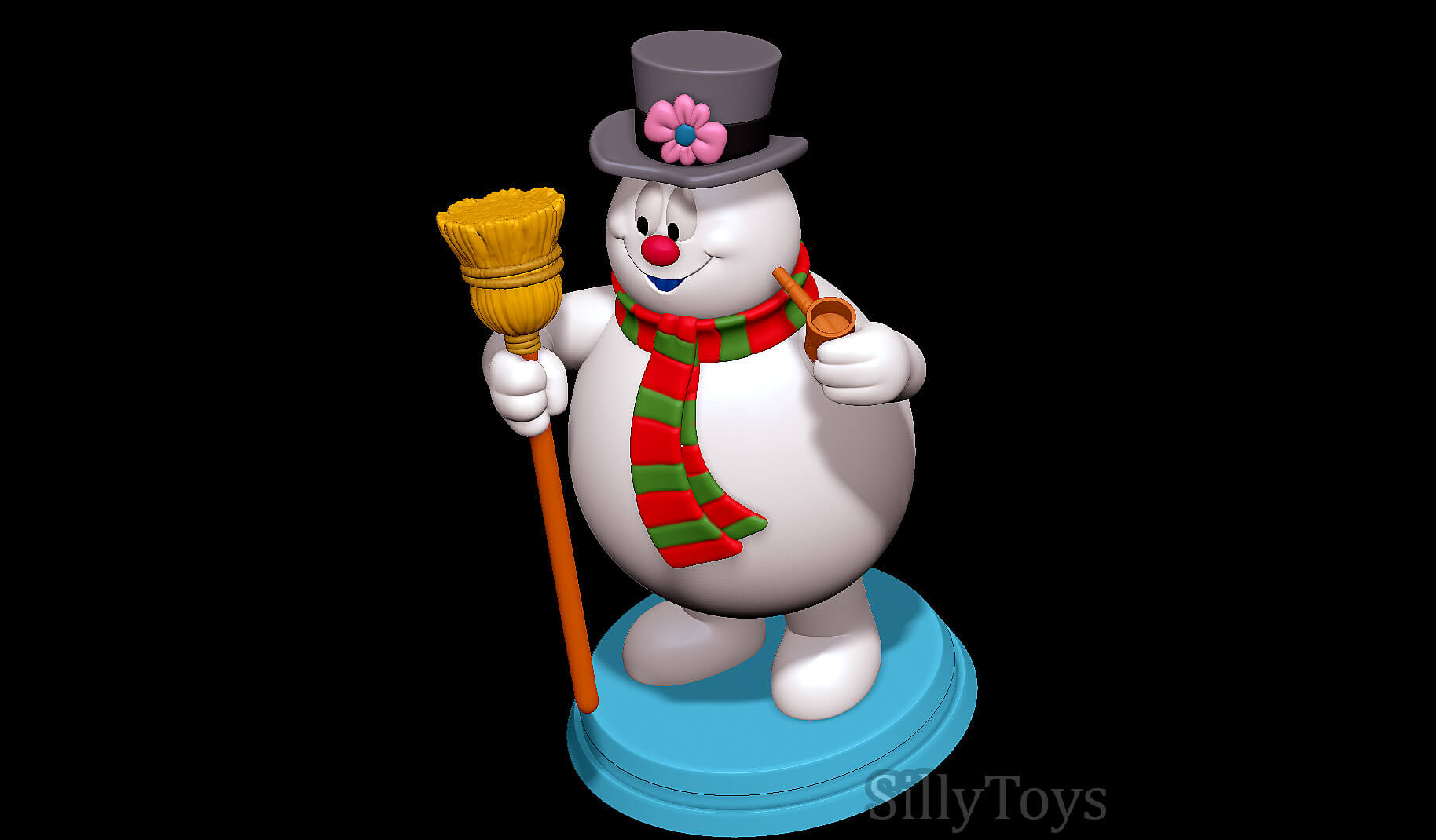 Frosty The Snowman - 3D Model by SillyToys