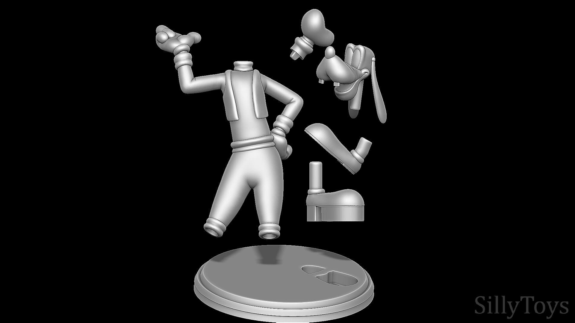 Goofy - 3D Print Model by SillyToys