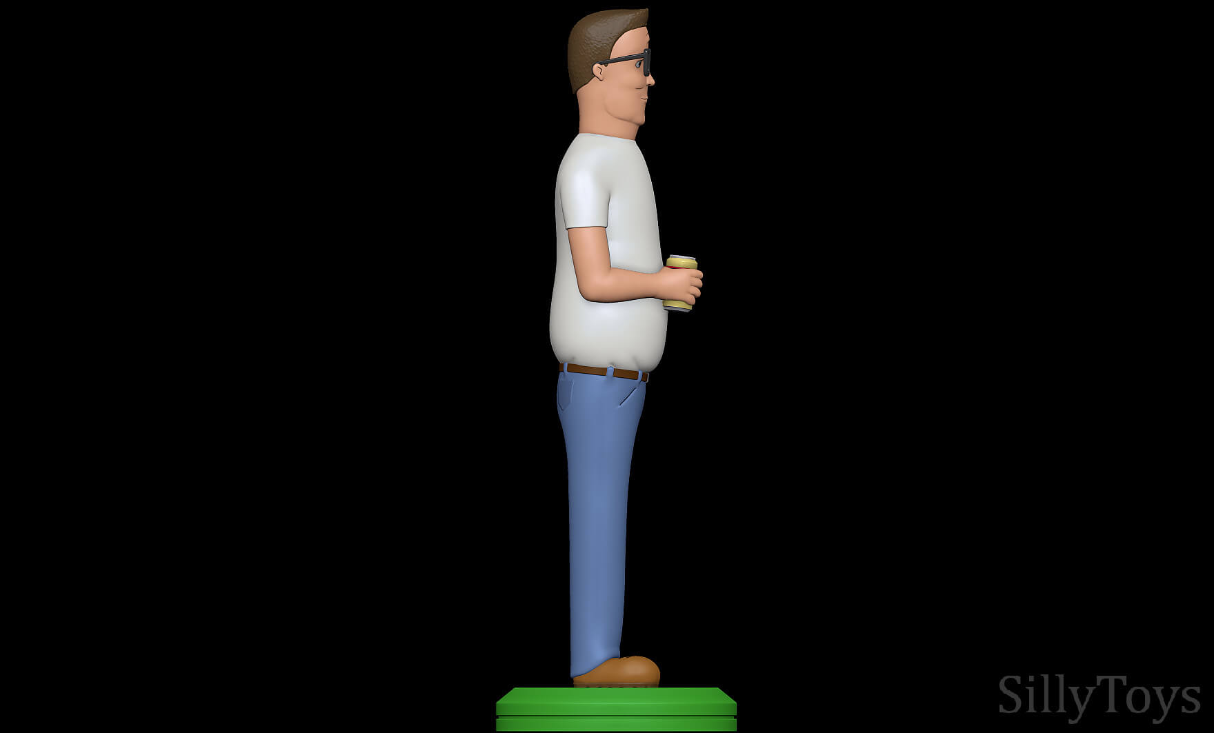 Hank Hill - King of The Hill 3D Model by SillyToys