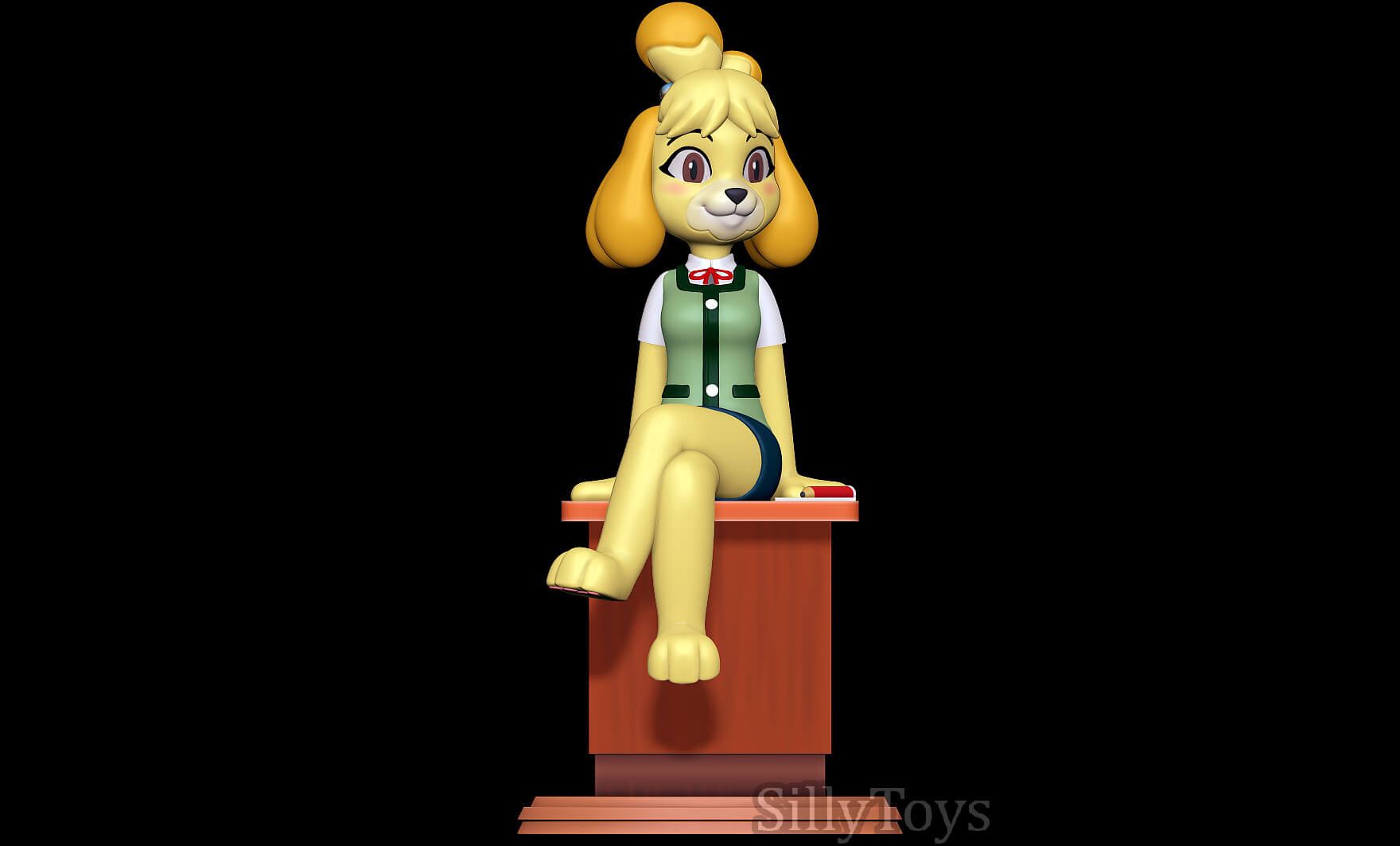 Isabelle - Animal Crossing 3D Model by SillyToys
