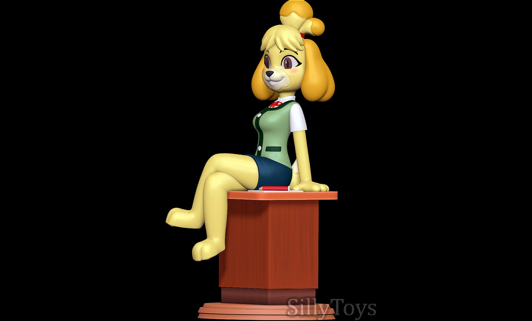 Isabelle - Animal Crossing 3D Print Model by SillyToys