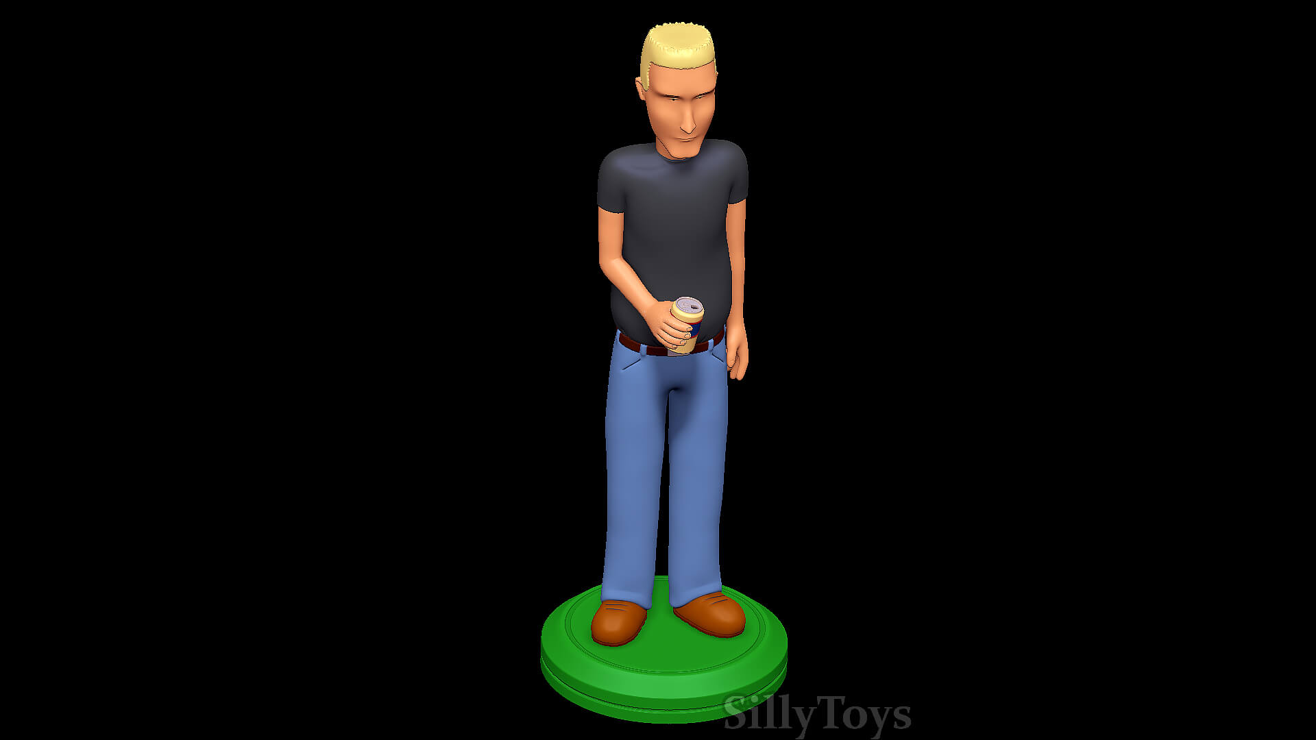 Jeff Boomhauer - King of The Hill 3D Model by SillyToys