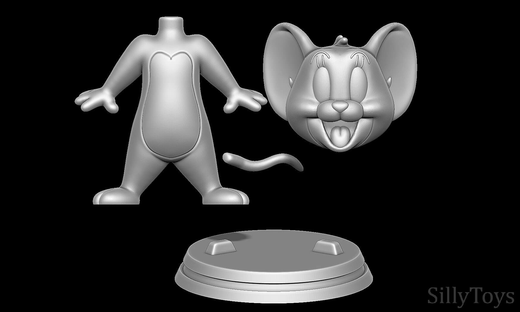 Jerry from Tom and Jerry - 3D Model by SillyToys