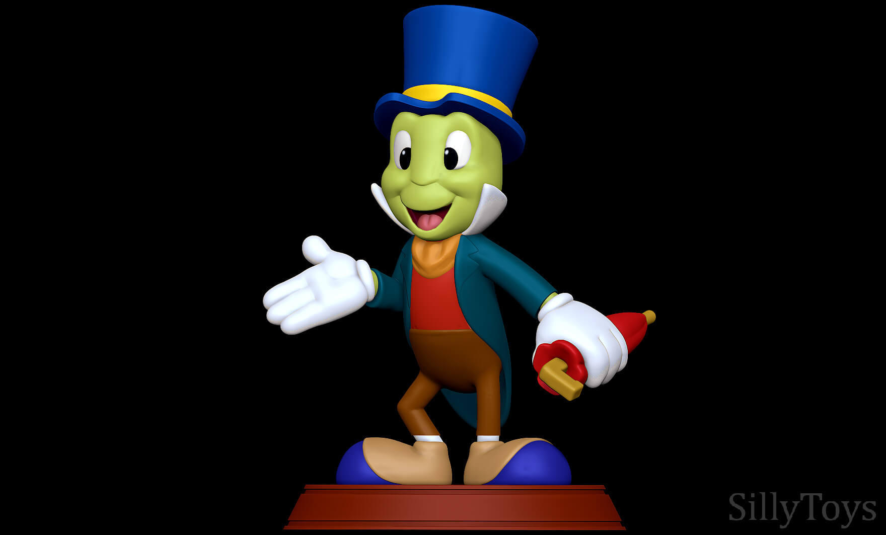 Jiminy Cricket - Pinocchio 3D Model by SillyToys