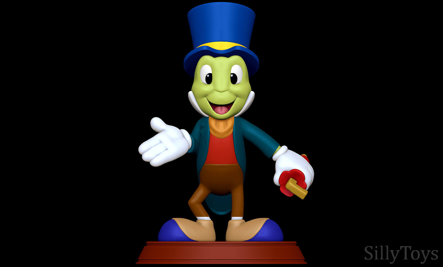 Jiminy Cricket - Pinocchio 3D Model by SillyToys