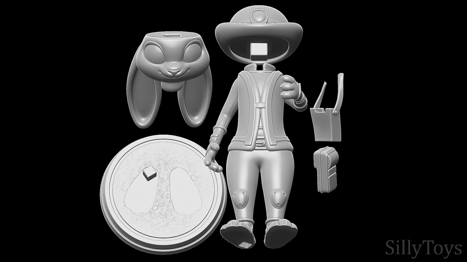 Judy Hopps Meter Maid - Zootopia 3D Model by SillyToys