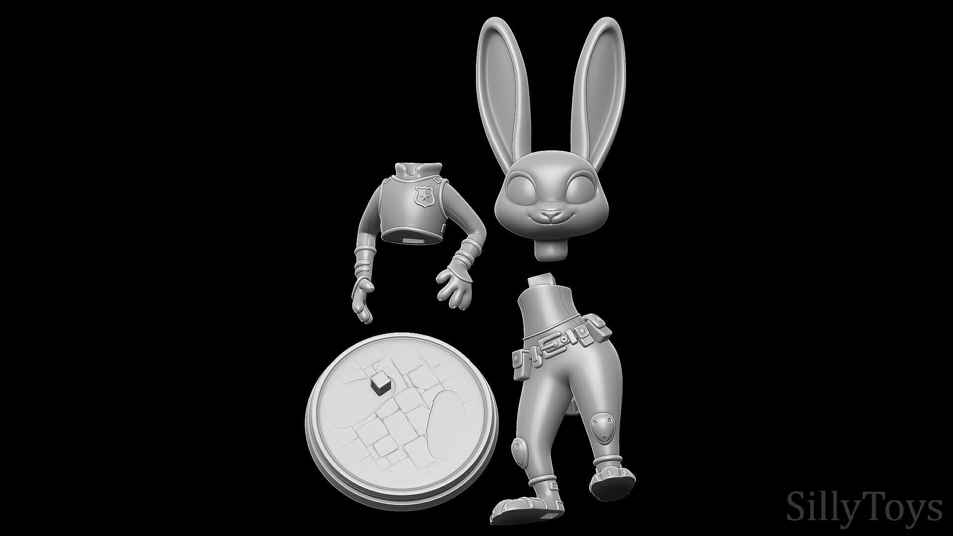Judy Hopps - Zootopia 3D Model by SillyToys