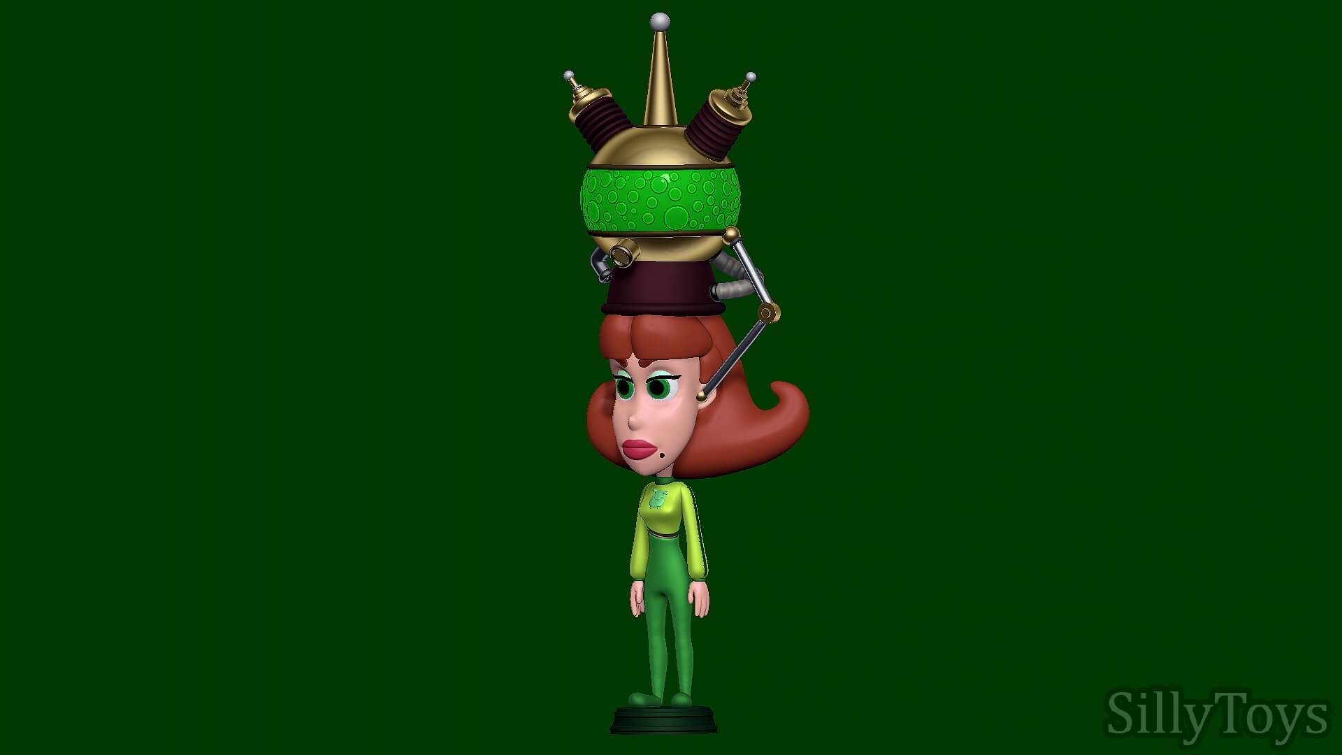 Judy Neutron - Jimmy Neutron 3D Model by SillyToys