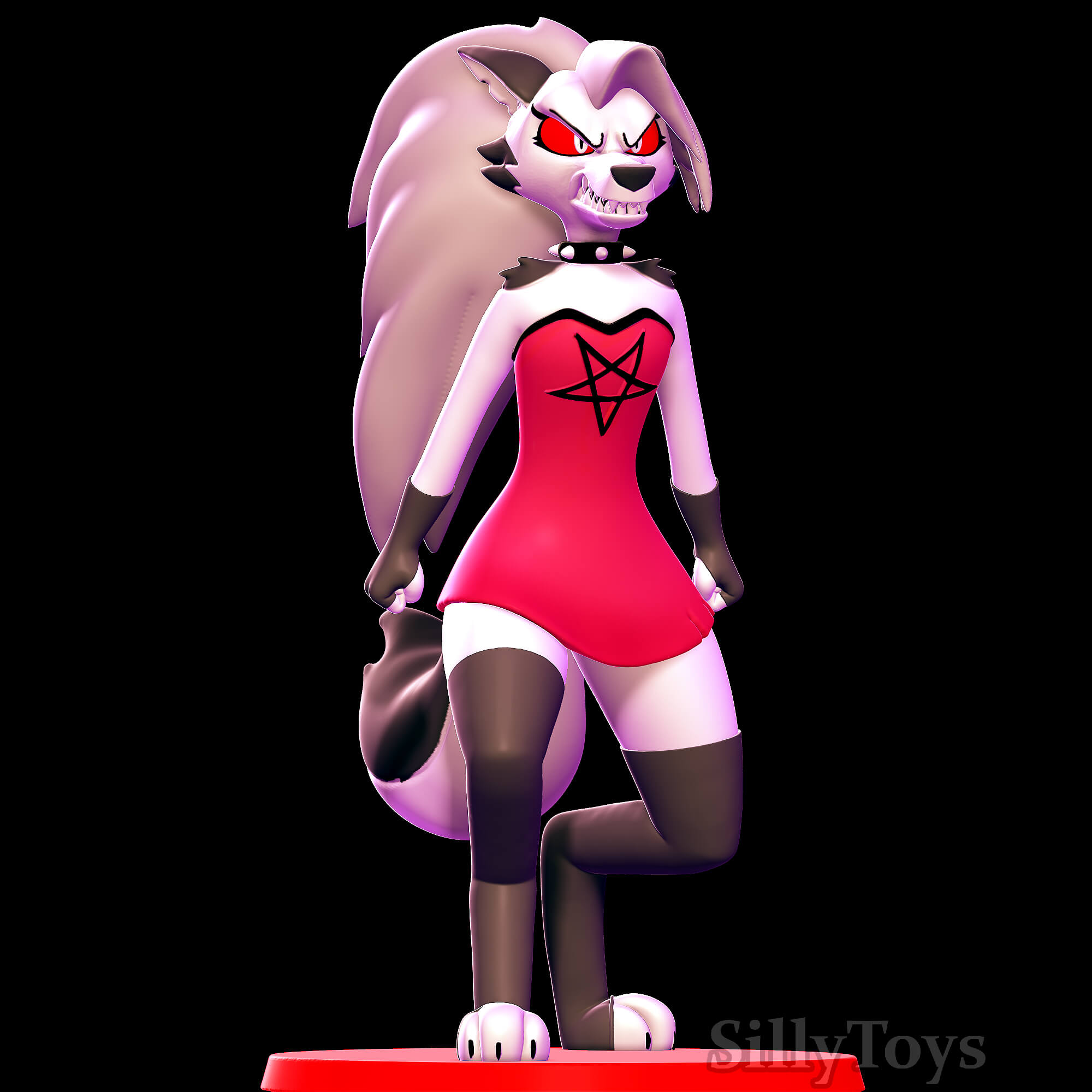 Loona Angry - Helluva Boss 3D Model by SillyToys