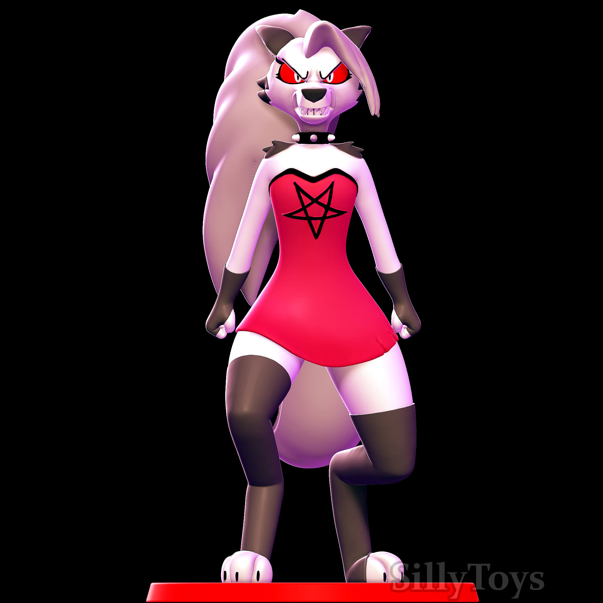 Loona Angry - Helluva Boss 3D Print Model by SillyToys